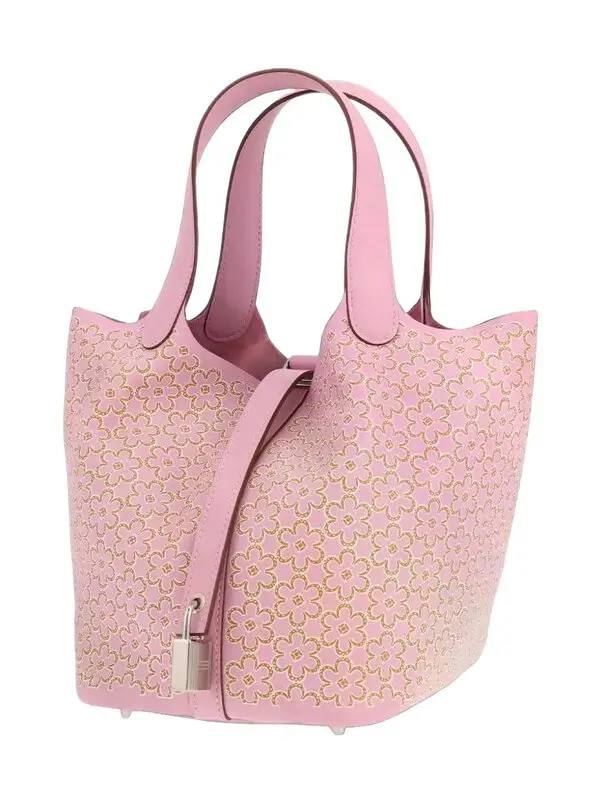 Hermès Picotin Lucky Daisy Bucket Bag - Pink