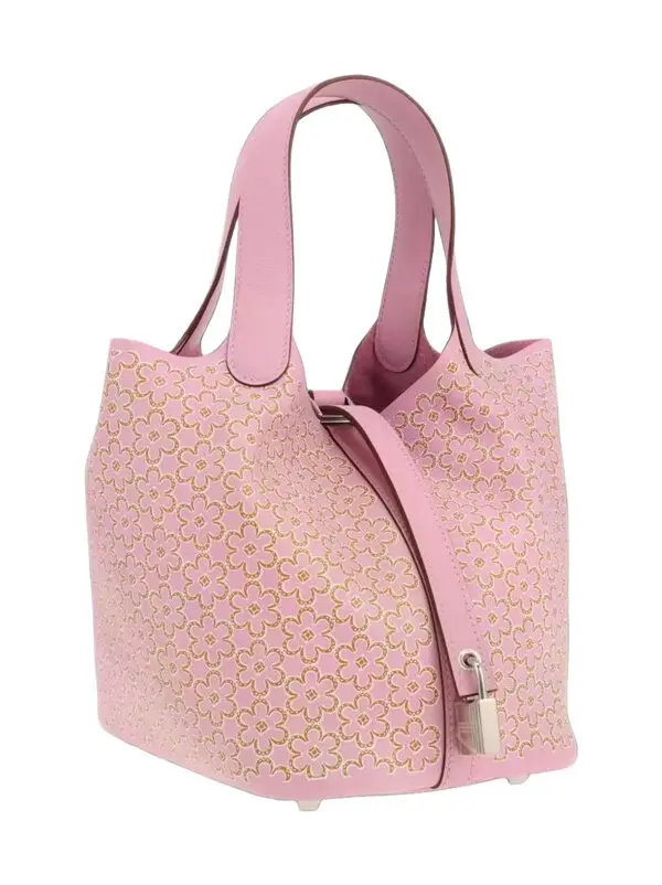 Hermès Picotin Lucky Daisy Bucket Bag - Pink
