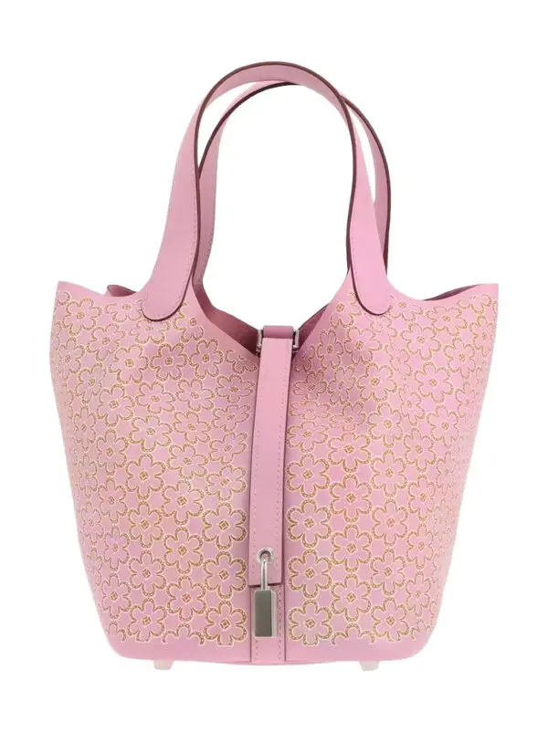 Hermès Picotin Lucky Daisy Bucket Bag - Pink