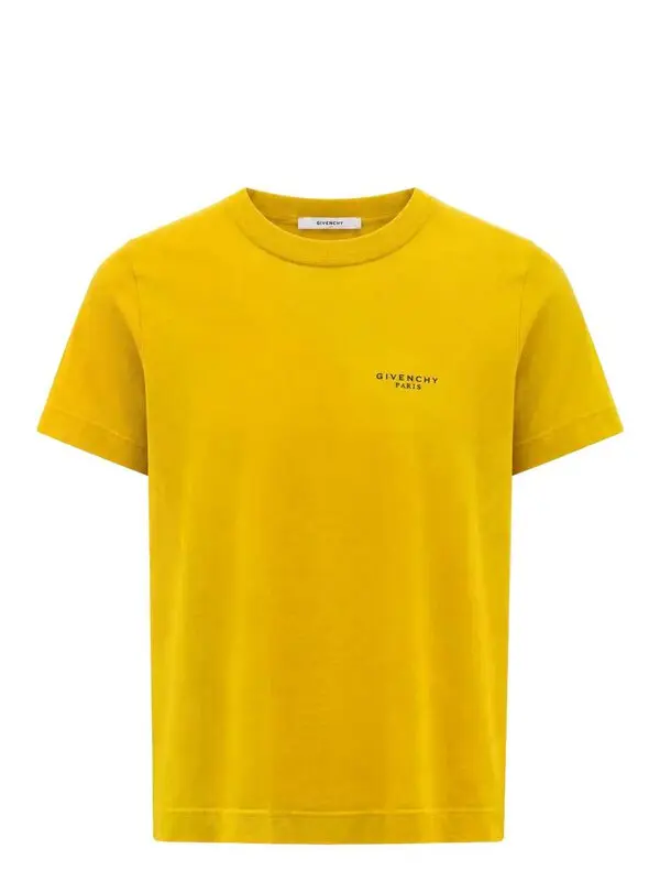 Givenchy Logo-print Short-sleeve T-shirt - Yellow