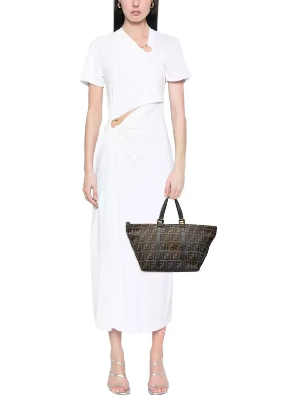 Fendi 20th Century Zucca Canvas Tote Bag - Brown