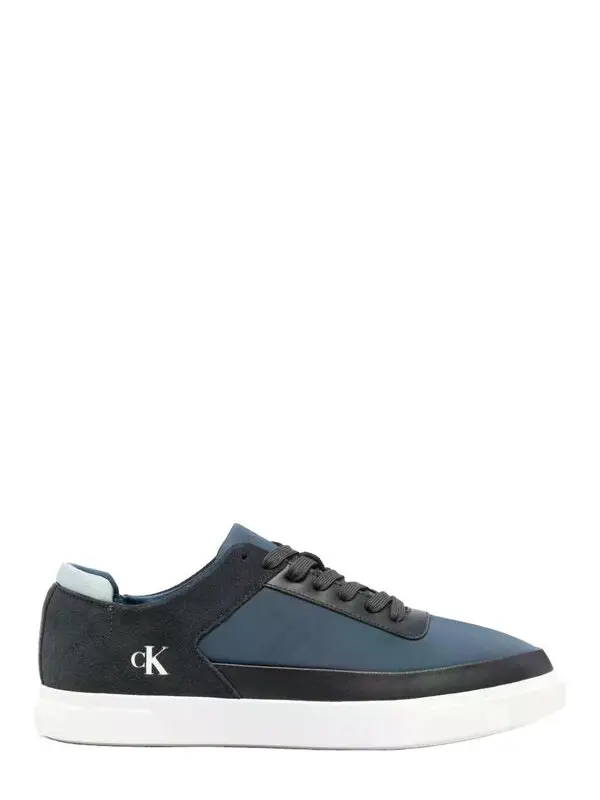 Calvin Klein Print Panelled Sneakers - Blue