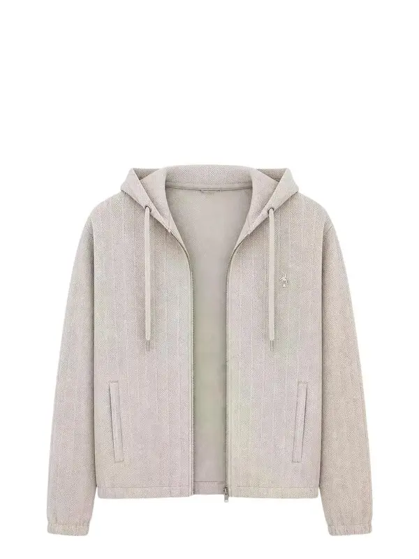 TOMBOLINI Herringbone-knit Zip-up Tracksuit - Neutrals