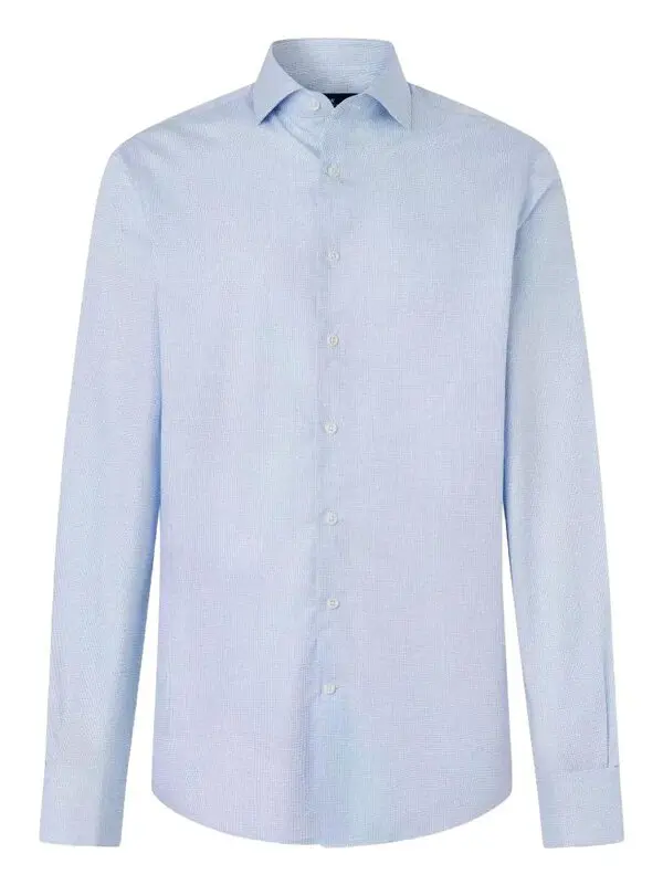 HACKETT LONDON Check Long-sleeve Shirt - Blue