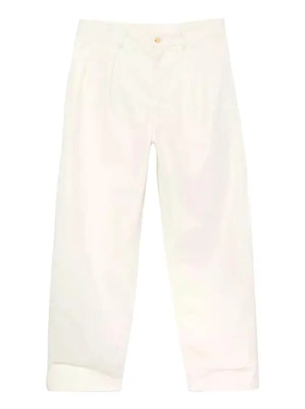FORTELA Pleated Straight-leg Trousers - Neutrals