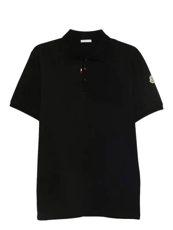Moncler Short-sleeve Polo Shirt - Black