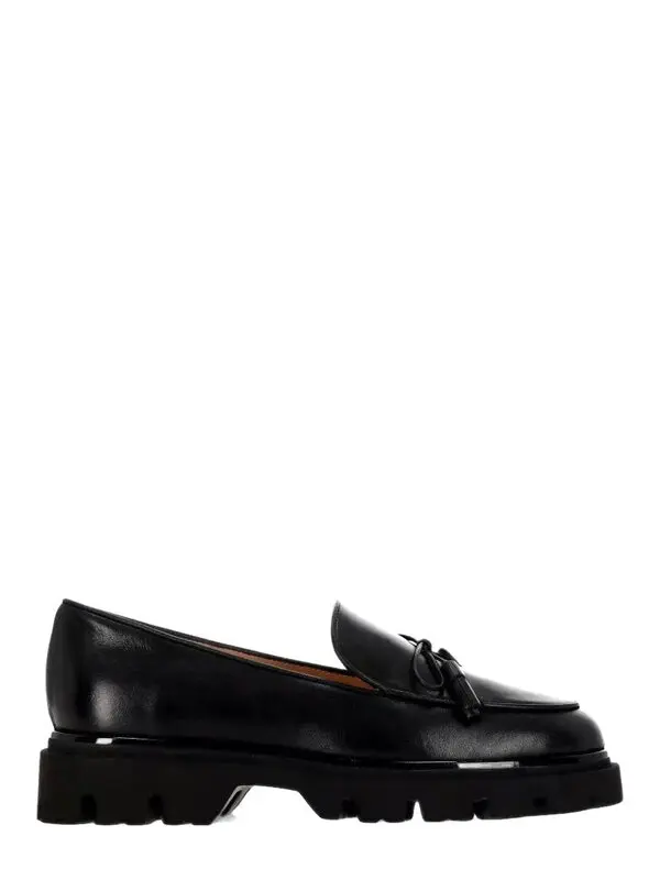 Status Tassel-detail Leather Loafers - Black