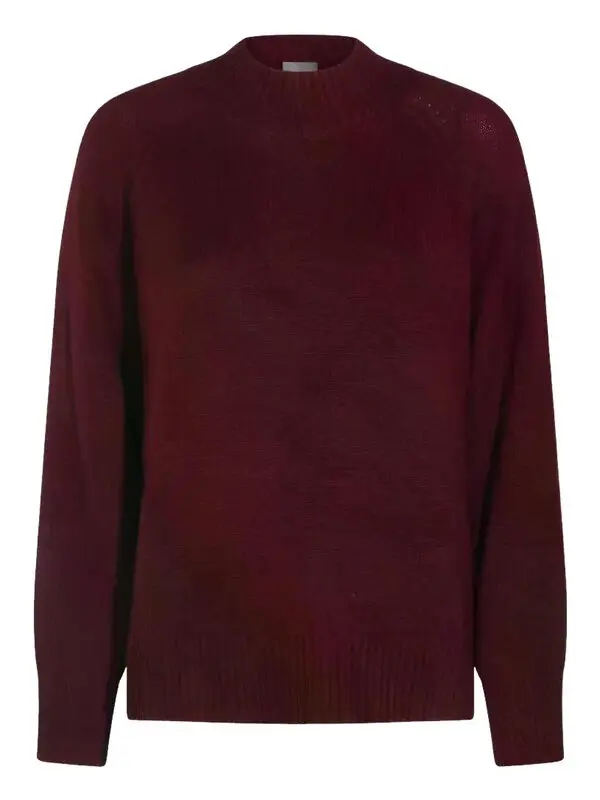 ALLUDE Raglan-sleeve Cashmere Sweater - Red