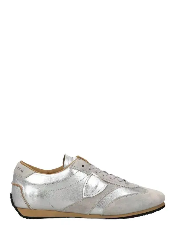 Philippe Model Planche Low Panelled Sneakers - Silver