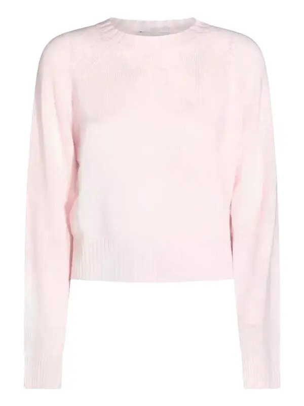 ALLUDE Raglan-sleeve Cashmere Pullover - Pink