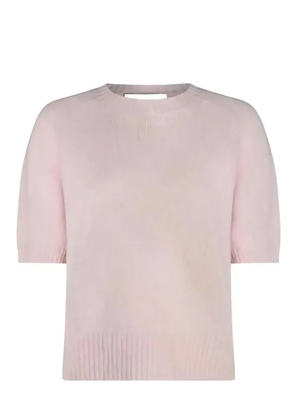 ALLUDE Cashmere Short-sleeve Top - Pink