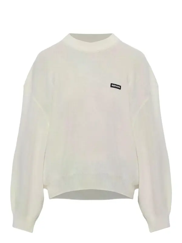 ROTATE BY BIRGER CHRISTENSEN Oversized Knit Pullover - Neutrals