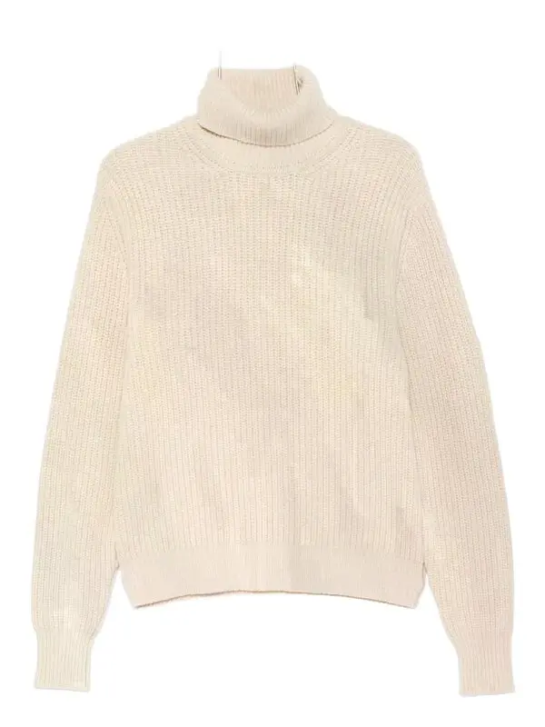 FORTELA Ribbed-knit Roll-neck Sweater - Neutrals