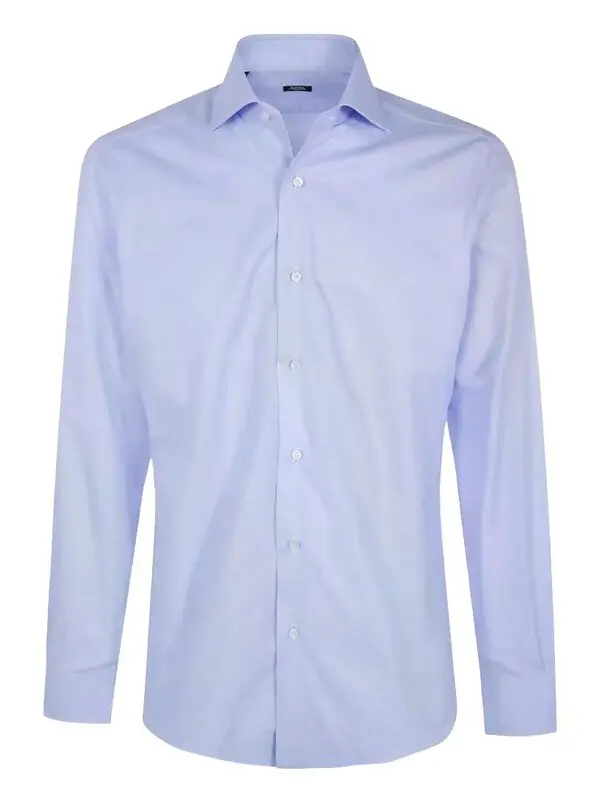 BARBA NAPOLI Button-down Shirt - Blue