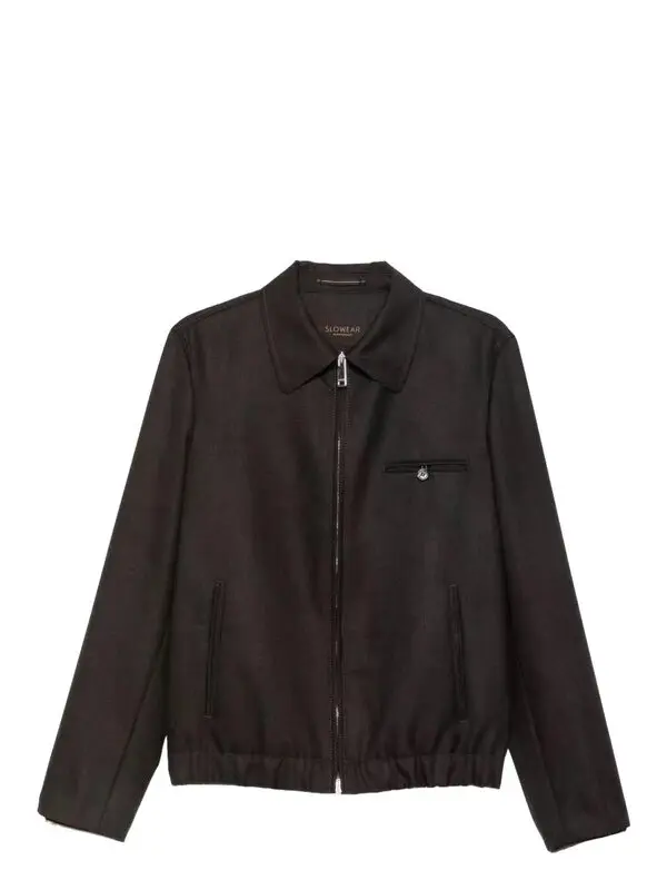 Montedoro Zip-up Jacket - Brown