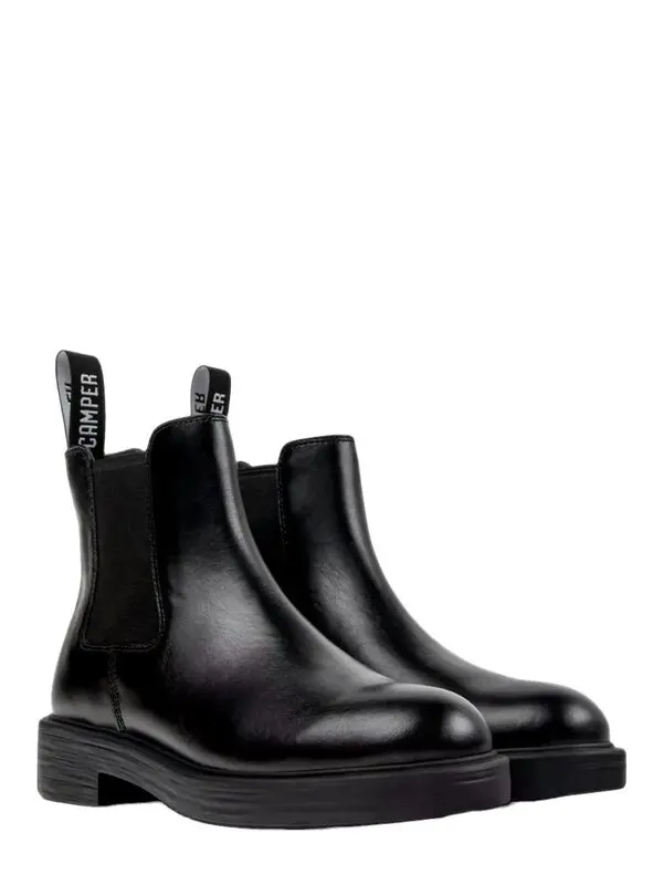 Camper Dea Elasticated-side Ankle Boots - Black