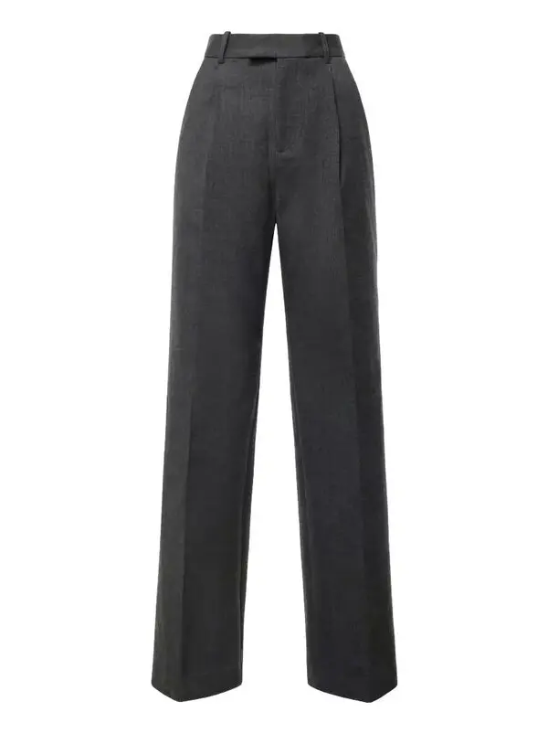 SELF-PORTRAIT Tailored Straight Leg Trousers - Grey