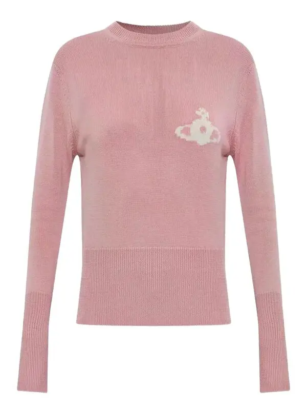 VIVIENNE WESTWOOD Orb-intarsia Wool Sweater - Pink