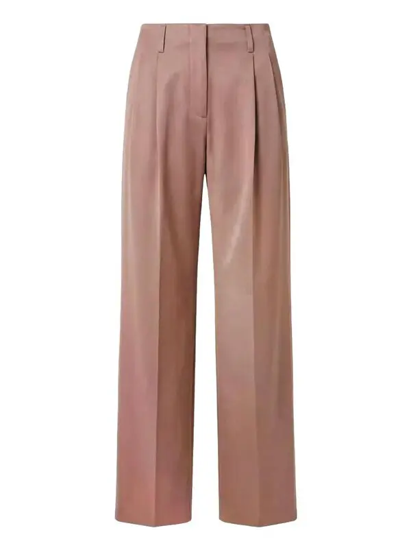 GOLDEN GOOSE Flavia Pleated Wide-leg Trousers - Pink
