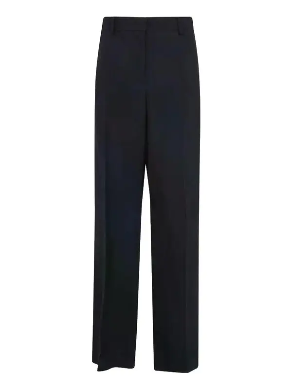 Mantū Pressed-crease Straight-leg Trousers - Black