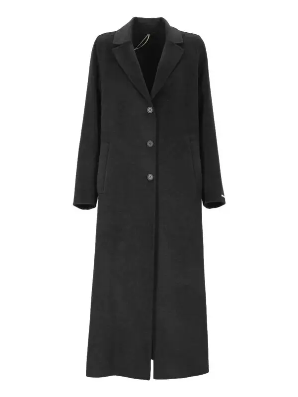 Marella Single-breasted Notched-lapel Coat - Grey