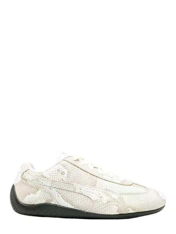 PUMA Snakeskin-effect Leather Sneakers - Neutrals