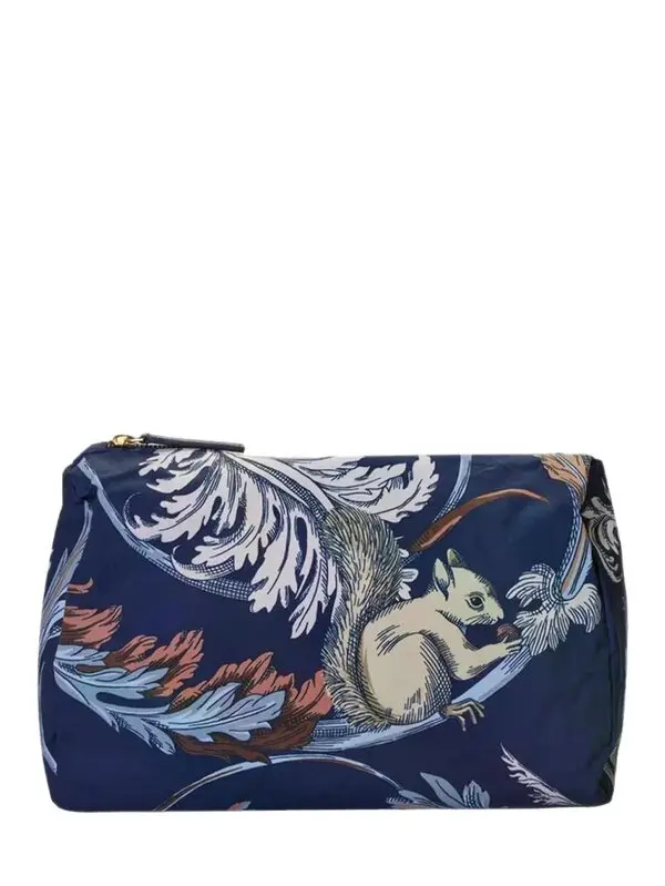 INOUI EDITIONS Rococo Squirrel-print Makeup Bag - Blue