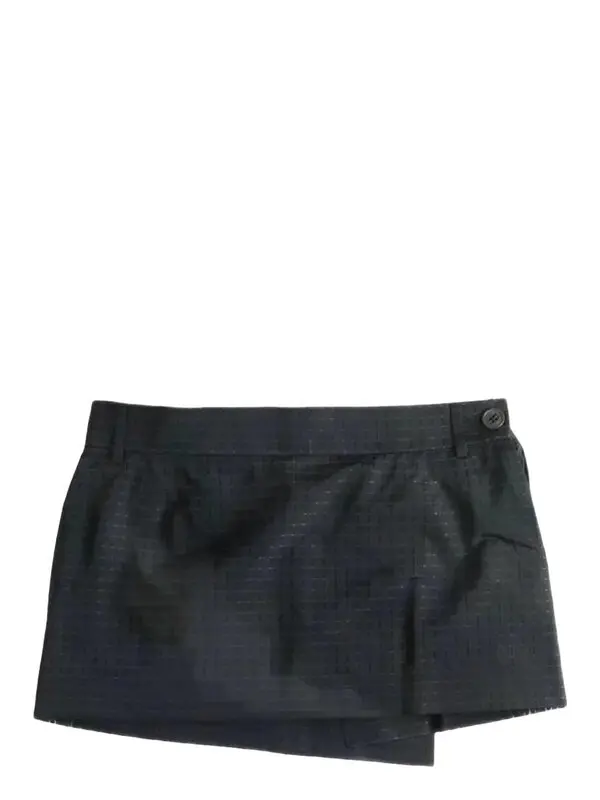 VIVIENNE WESTWOOD Asymmetric Checked Skirt - Black