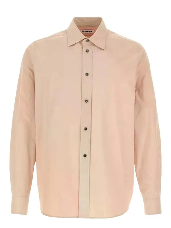JIL SANDER Long-sleeve Cotton Shirt - Neutrals