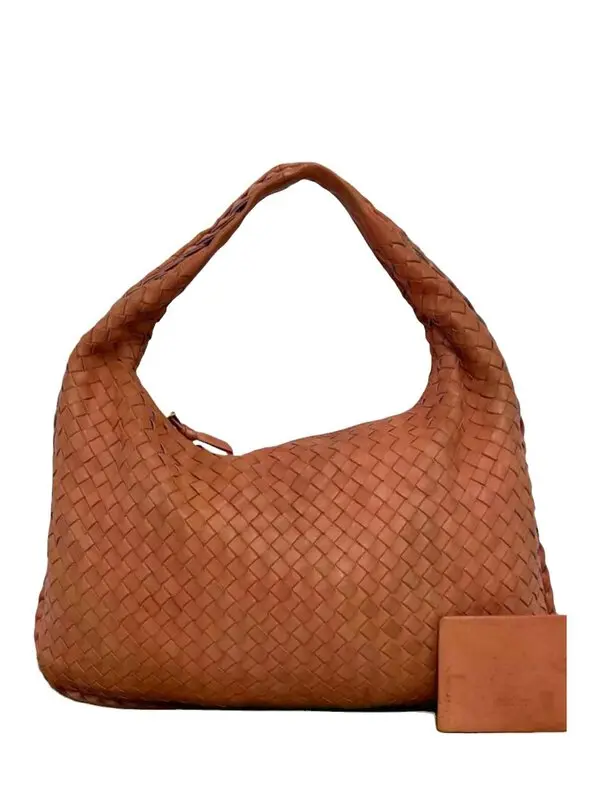 Bottega Veneta Intrecciato Hobo Bag - Brown