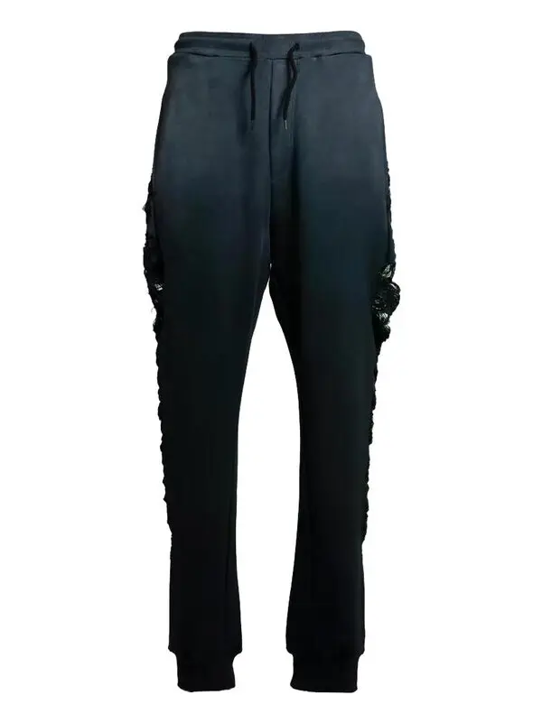 JUN/NAKAYAMA X Last Nest Distressed-detail Track Pants - Black