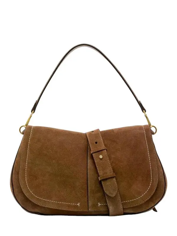 GIANNI CHIARINI Helena Suede Tote Bag - Brown
