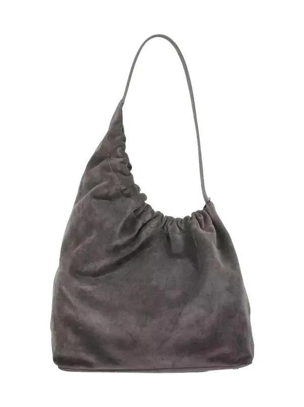 AESTHER EKME Demi Lune Cloud Gathered Suede Tote Bag - Grey