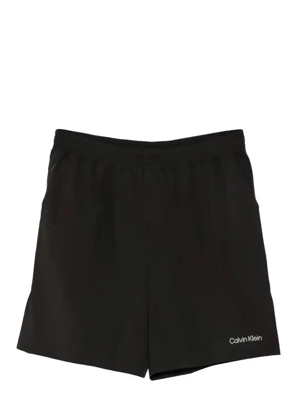 Calvin Klein Logo-print Performance Shorts - Black
