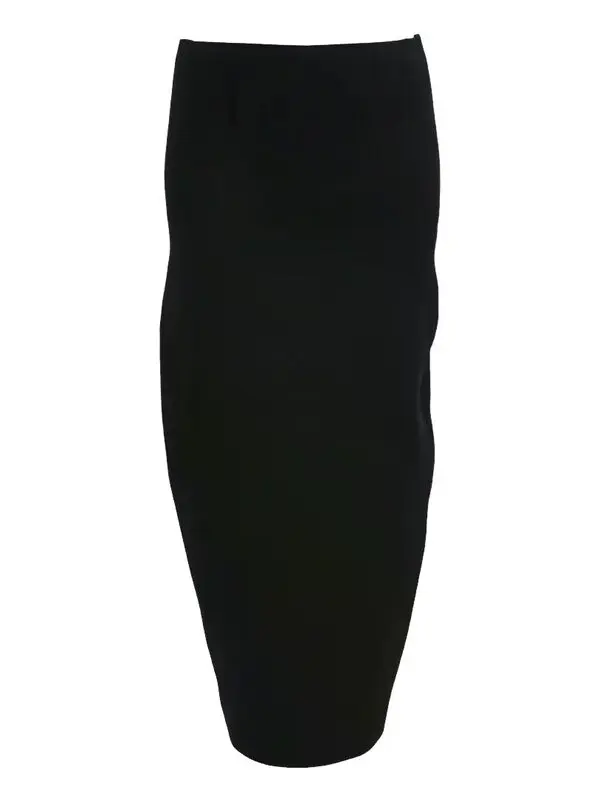 Victoria Beckham Knit Midi Skirt - Black