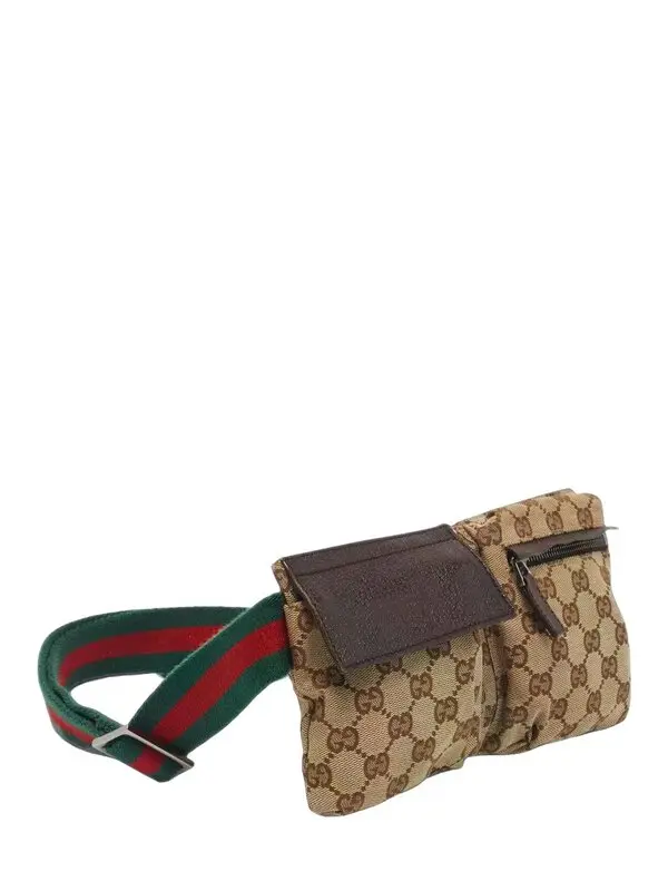 Gucci Gg Web Belt Bag - Neutrals
