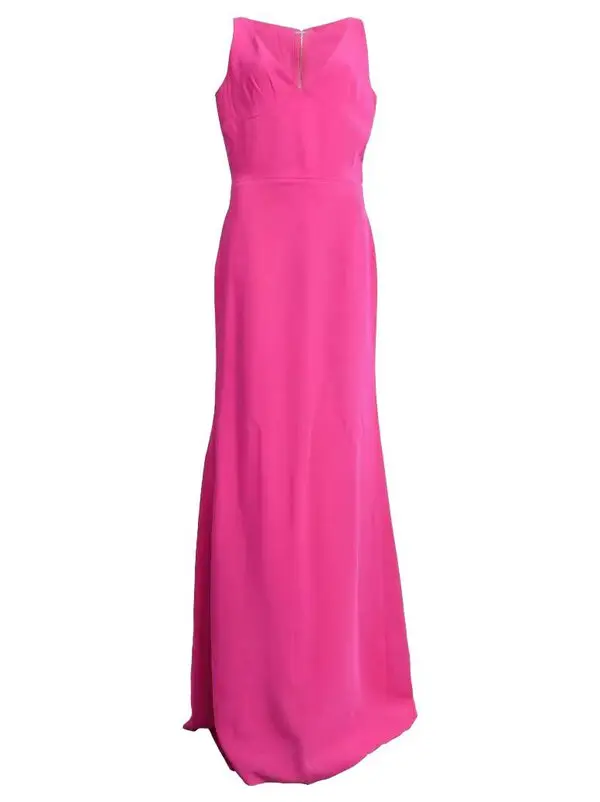 Victoria Beckham V-neck Maxi Dress - Pink