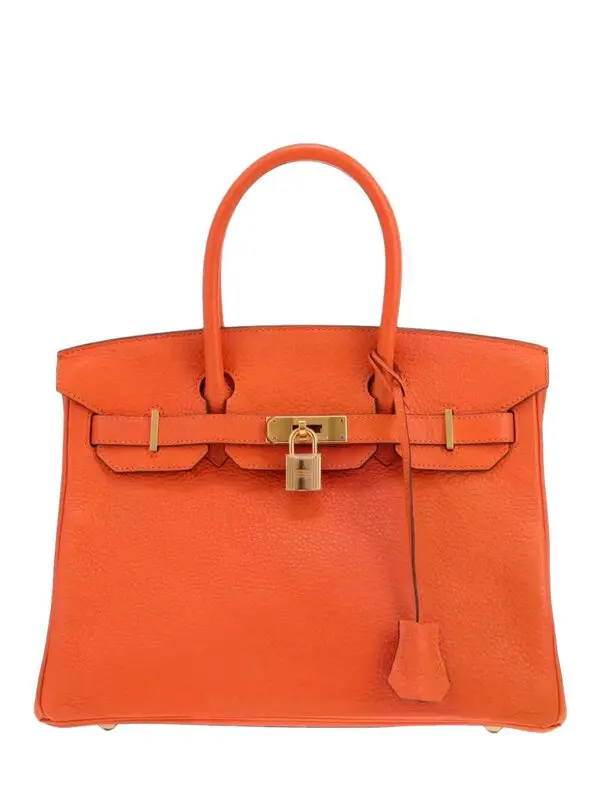 Hermès 2014 30 Birkin Tote Bag - Orange