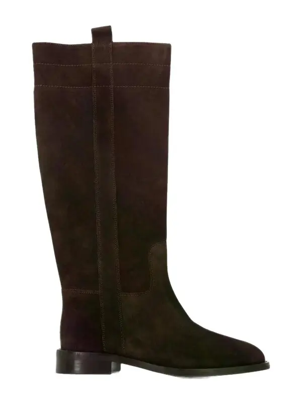 Status Suede Panelled Boots - Brown