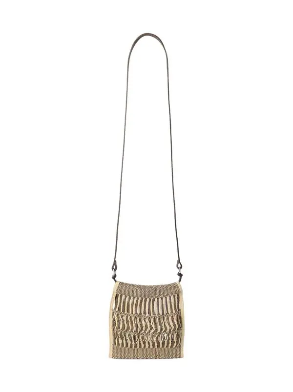 LEMAIRE Mini Crossbody Filt Net Bag - Neutrals