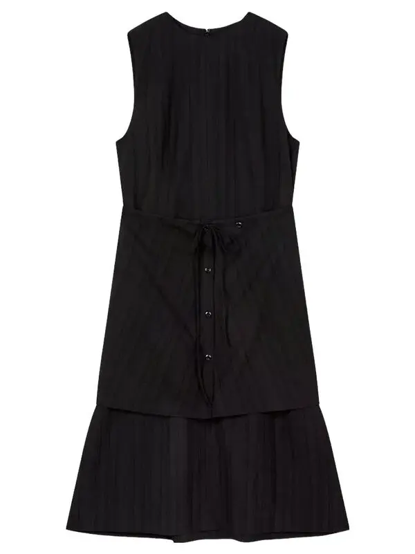 STUDIO TOMBOY Layered Wrap Dress - Black