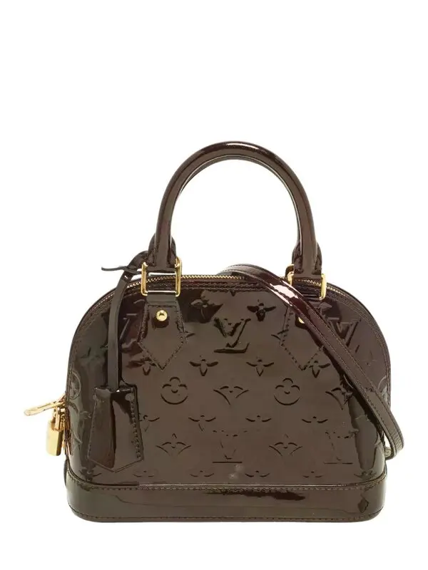 LOUIS VUITTON Monogram Vernis Alma Bb Tote Bag - Purple