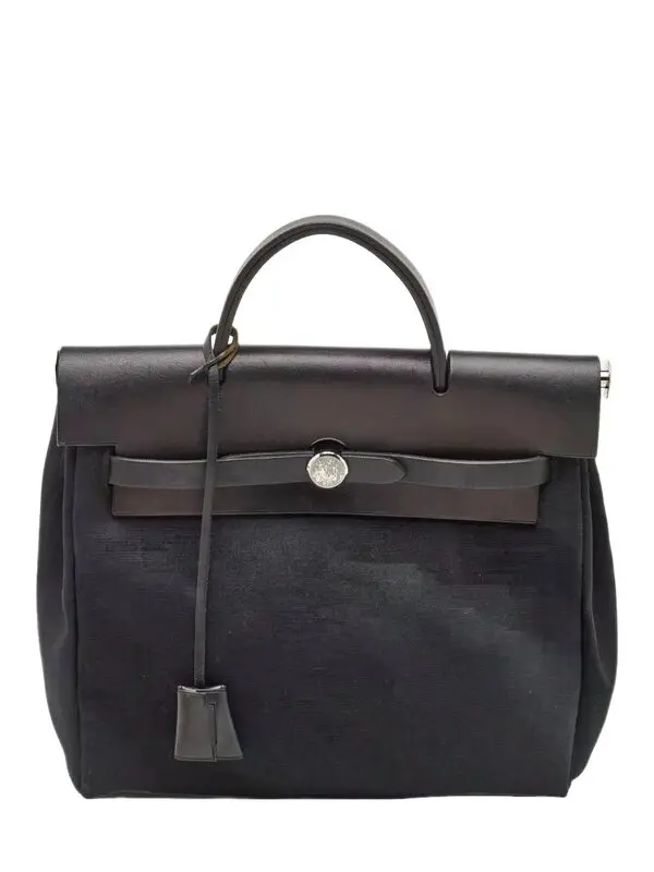 Hermès 2003 31 Herbag Satchel Bag - Black