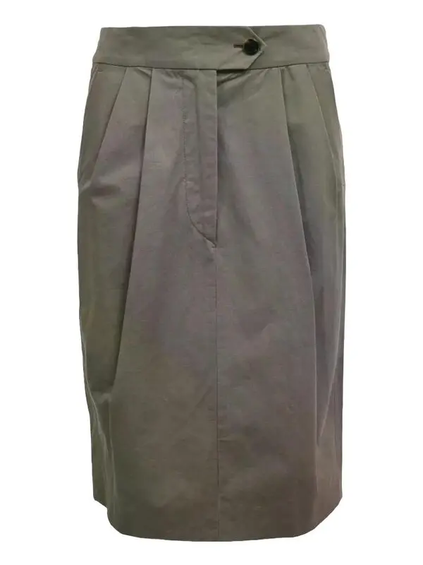 Dries Van Noten Pleated Knee-length Skirt - Green