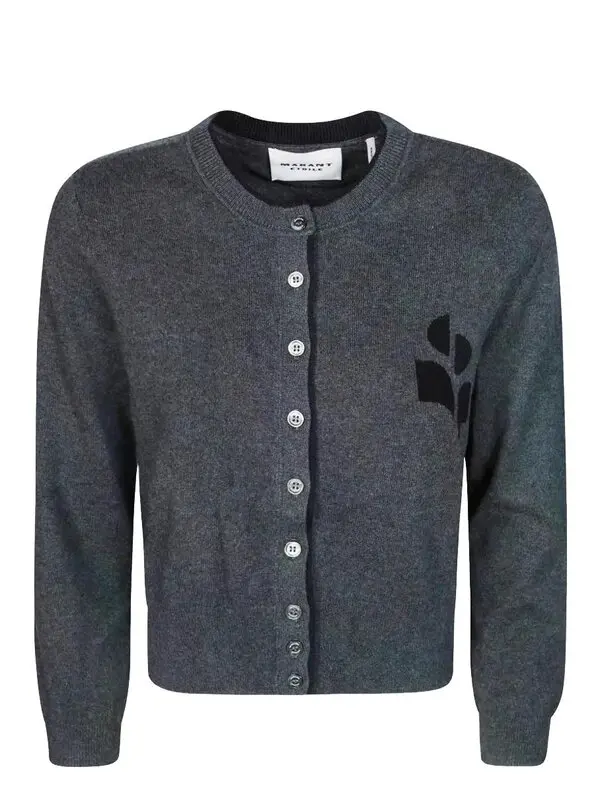 Isabel Marant Étoile Lona Logo Cardigan - Grey