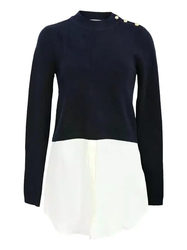 Sandro Salima Layered-effect Sweater - Blue