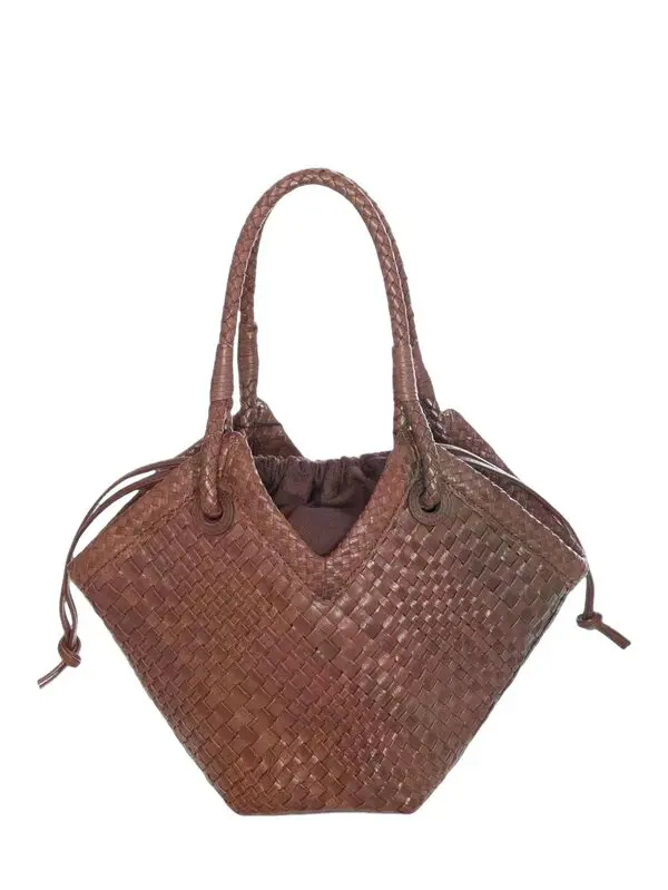 IBELIV Woven-leather Tote Bag - Brown