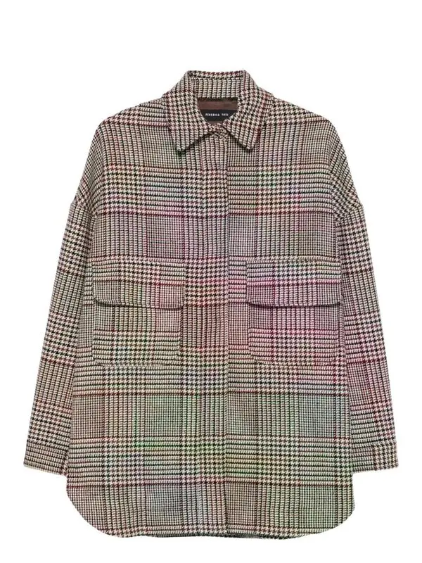 Federica Tosi Prince Of Wales Check Oversized Shirt - Neutrals
