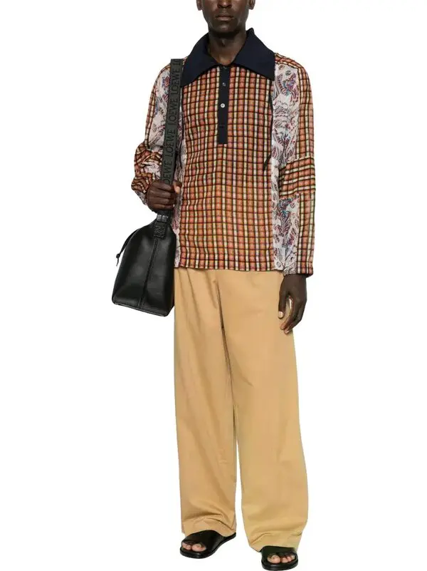 Loewe Wide-leg Pleated Trousers - Neutrals