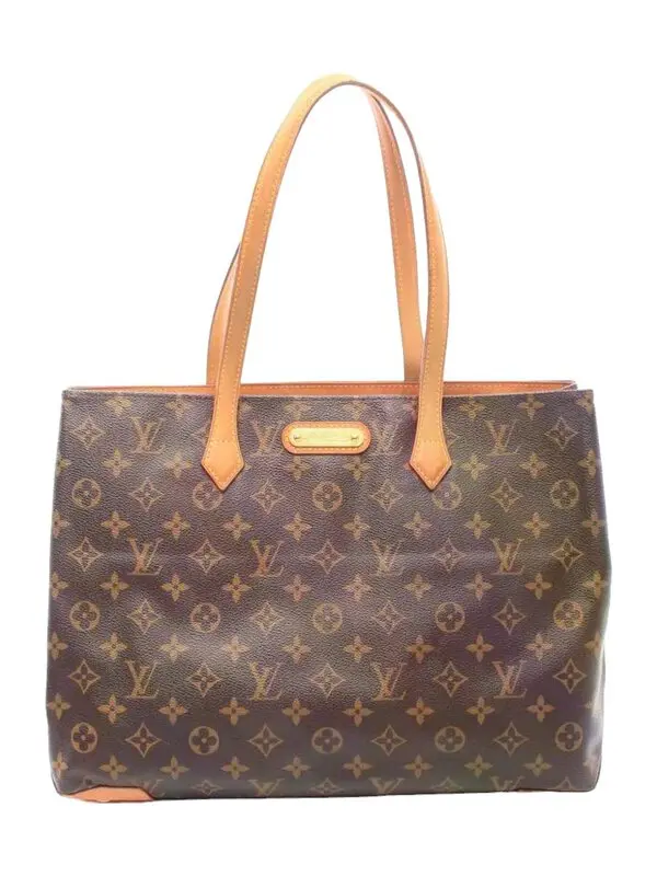 LOUIS VUITTON Monogram Wilshire Tote Bag - Brown